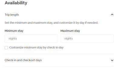 Solved: You broke host ability to see and change minimum s... - Airbnb ...