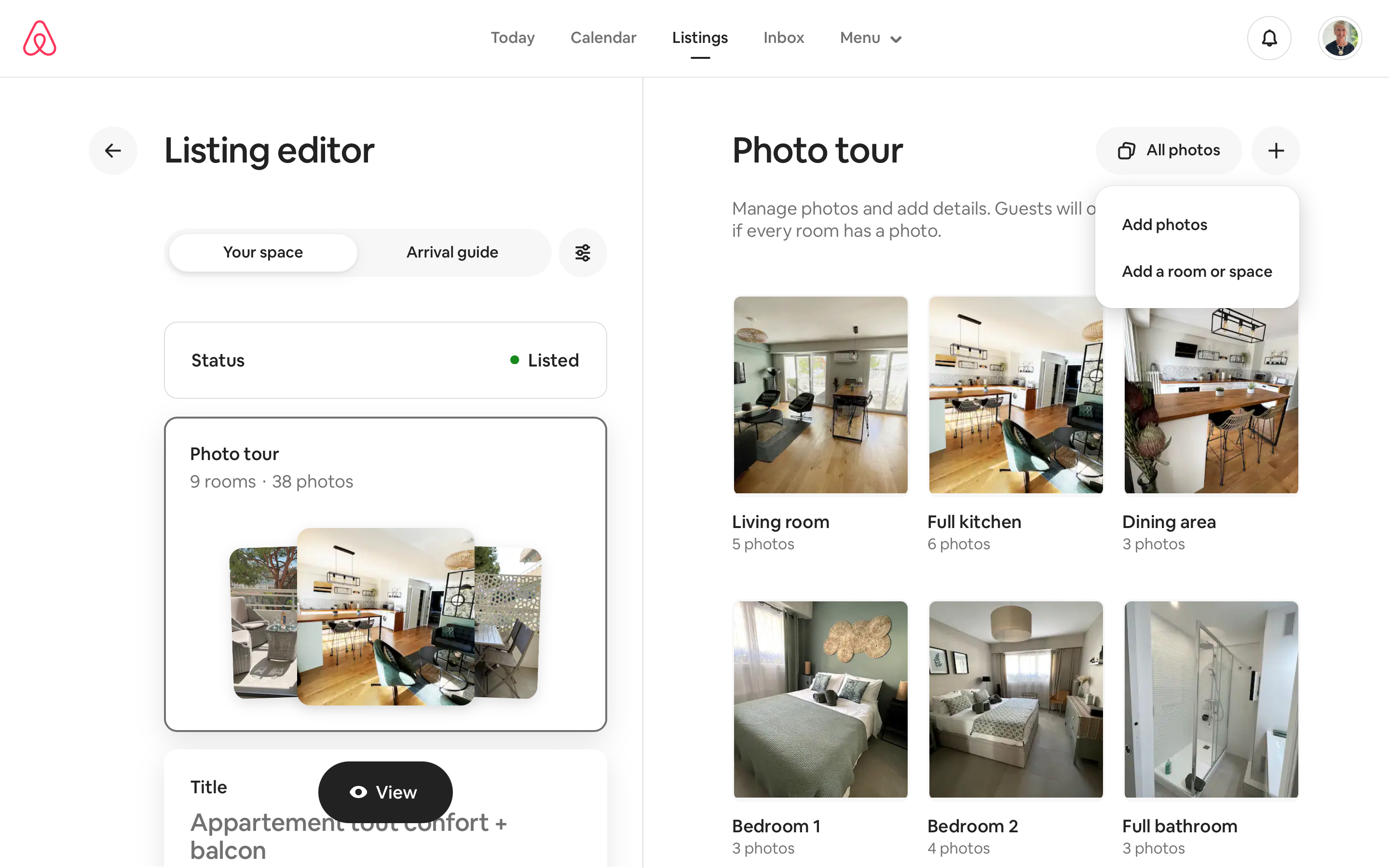 Solved: I want to add a new bedroom to my listing. - Airbnb Community