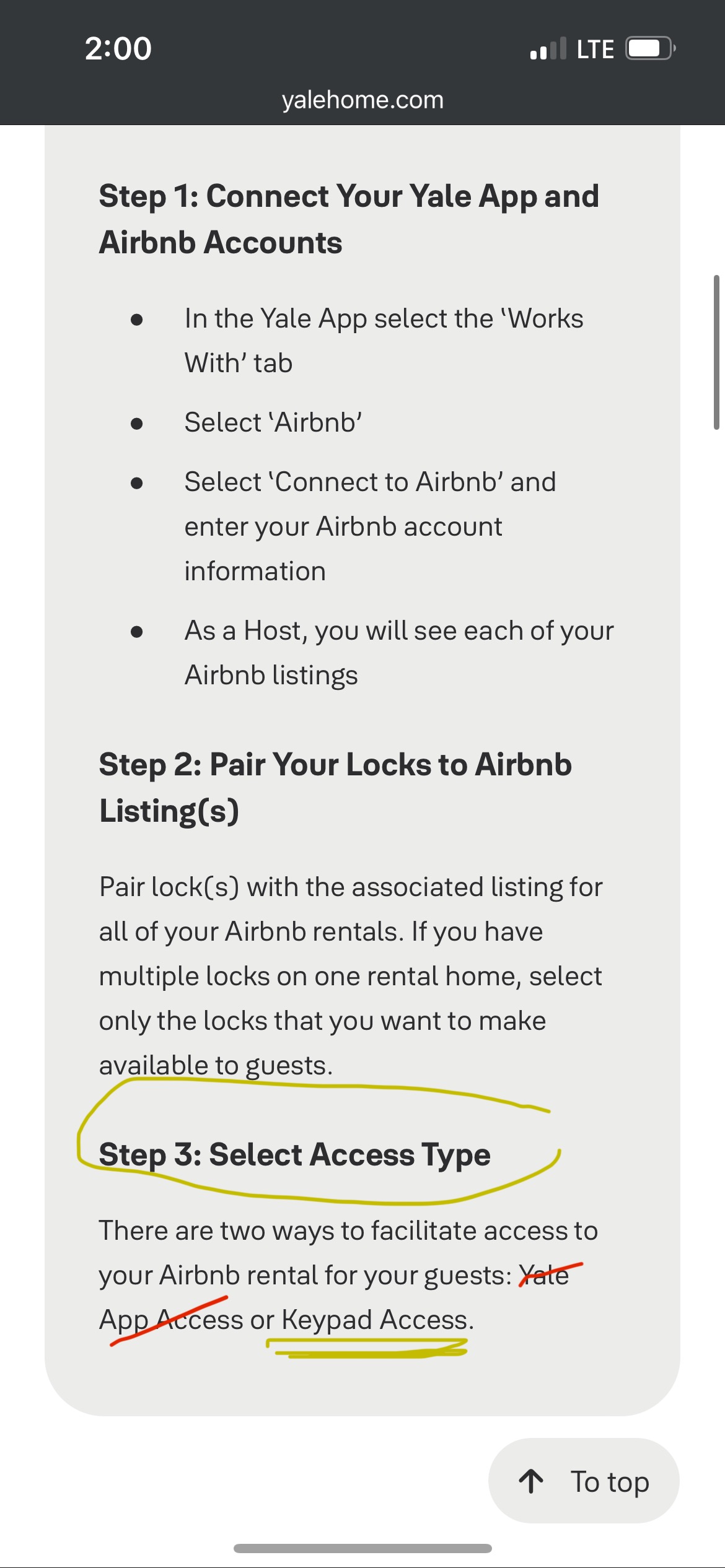 Solved: Modify Yale Access welcome message to guests - Airbnb Community