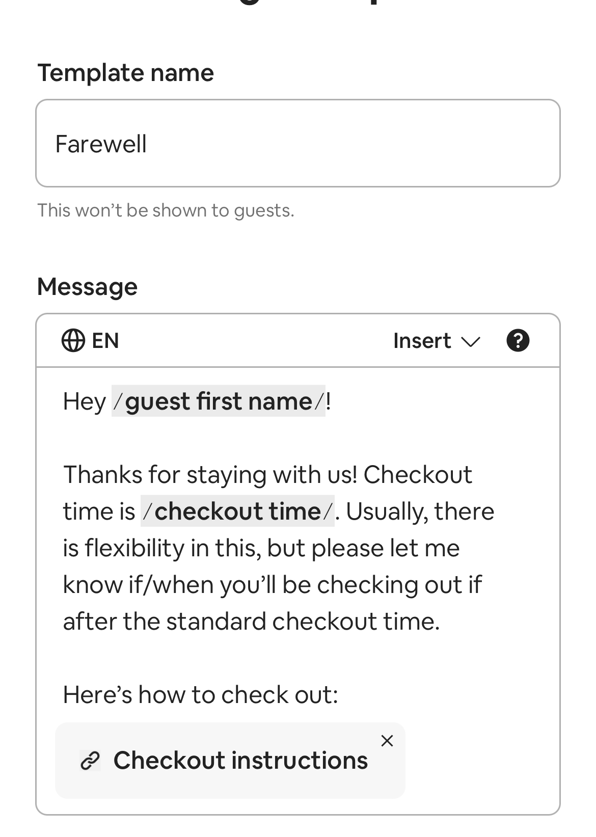 Re: Guest cleaning checklist - Airbnb Community