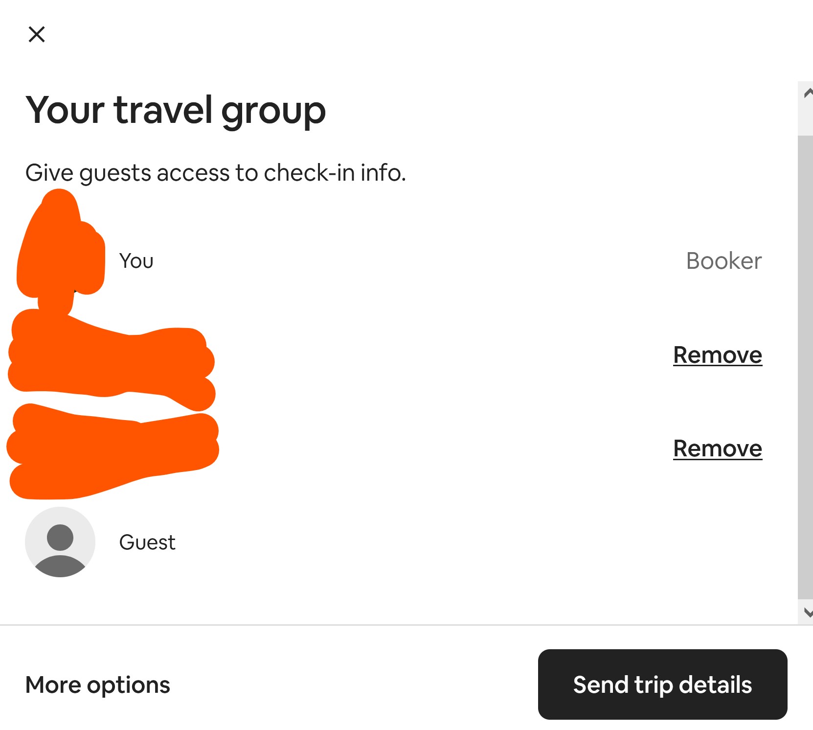 Solved: As a guest, unable to add guest details - Airbnb Community