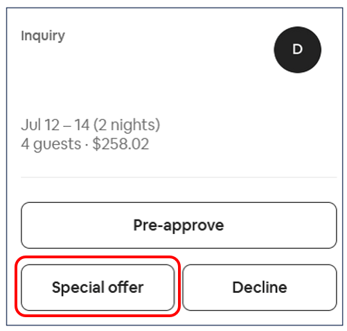 Solved: How to give special offer for a confirmed booking? - Airbnb ...