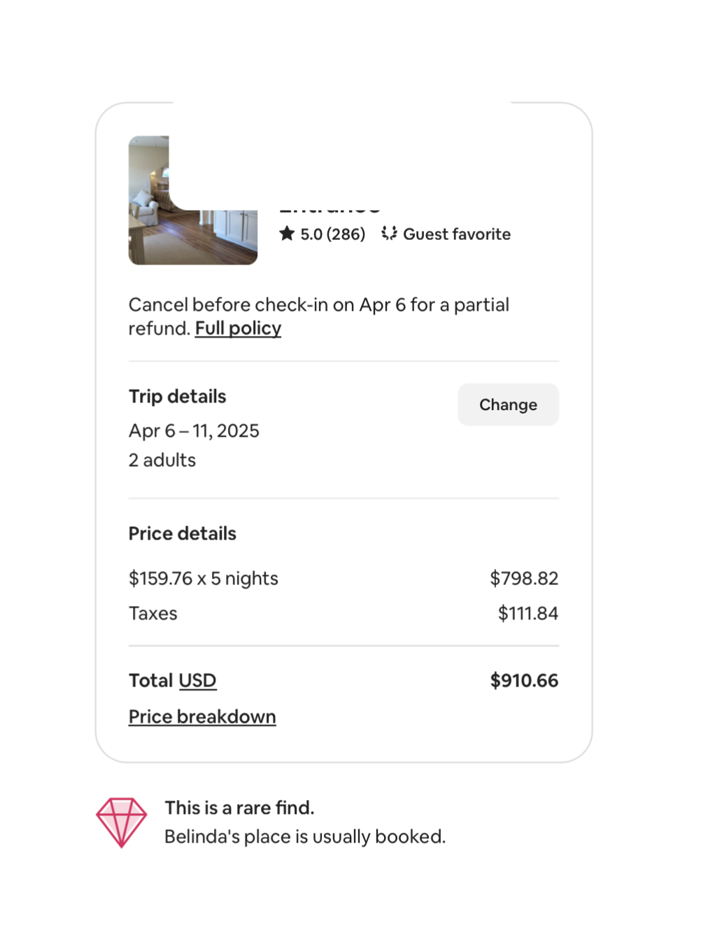 Price now automatically includes all fees, anyway ... - Airbnb Community