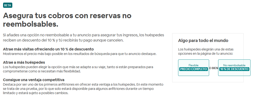 Nueva tarifa No Reembolsable con 10% de descuento - Airbnb Community
