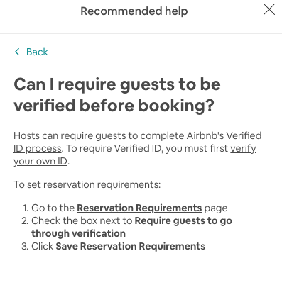 Booking Setting Requires Govt Issued ID but Receiv... - Airbnb Community