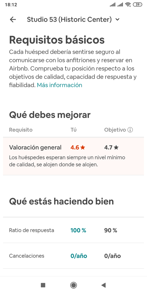 Error Cálculo en los requisitos básicos. - Airbnb Community