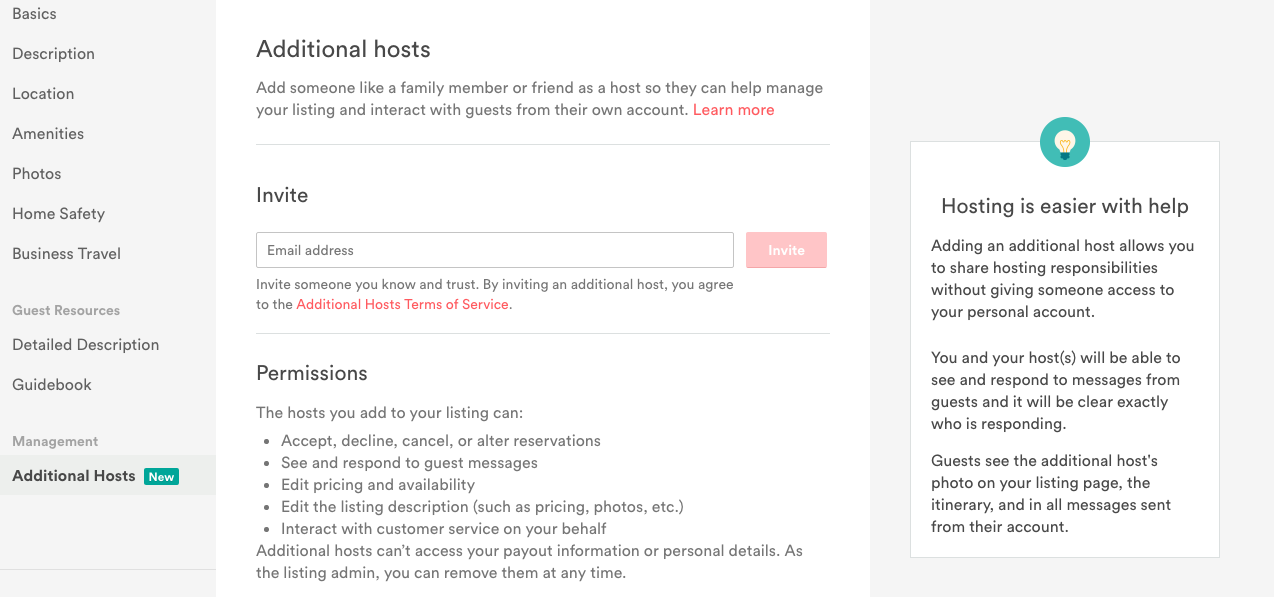 Adding an Additional Host to Manage Your Listing -... - Airbnb Community