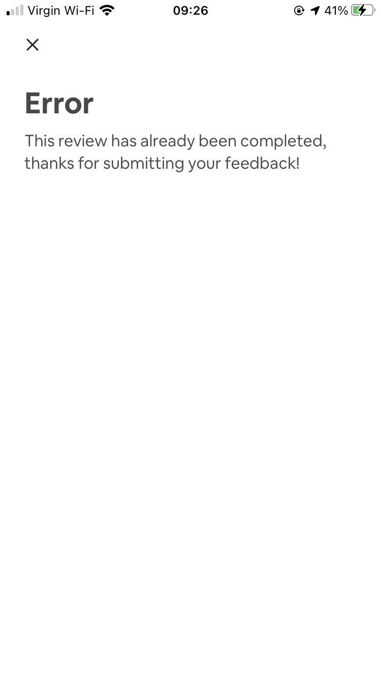 Bug Report - AirBnB App prompting to write reviews... - Page 2 - Airbnb ...