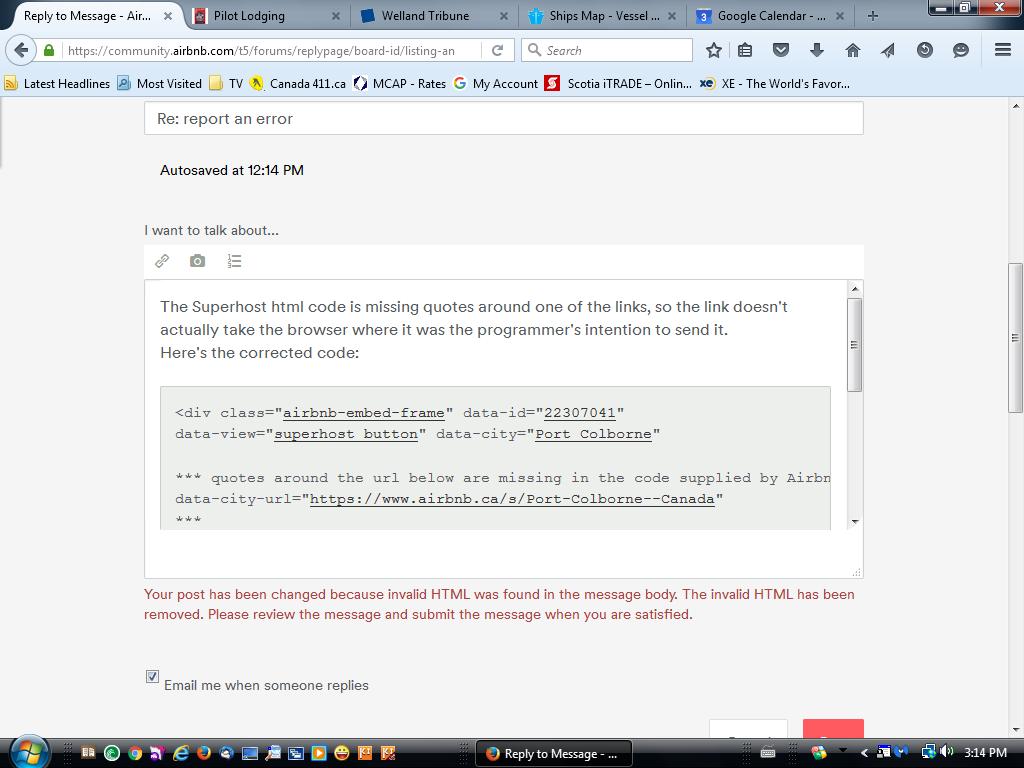 report an error - Airbnb Community