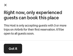 “This listing is not yet available to all guests” - Airbnb Community